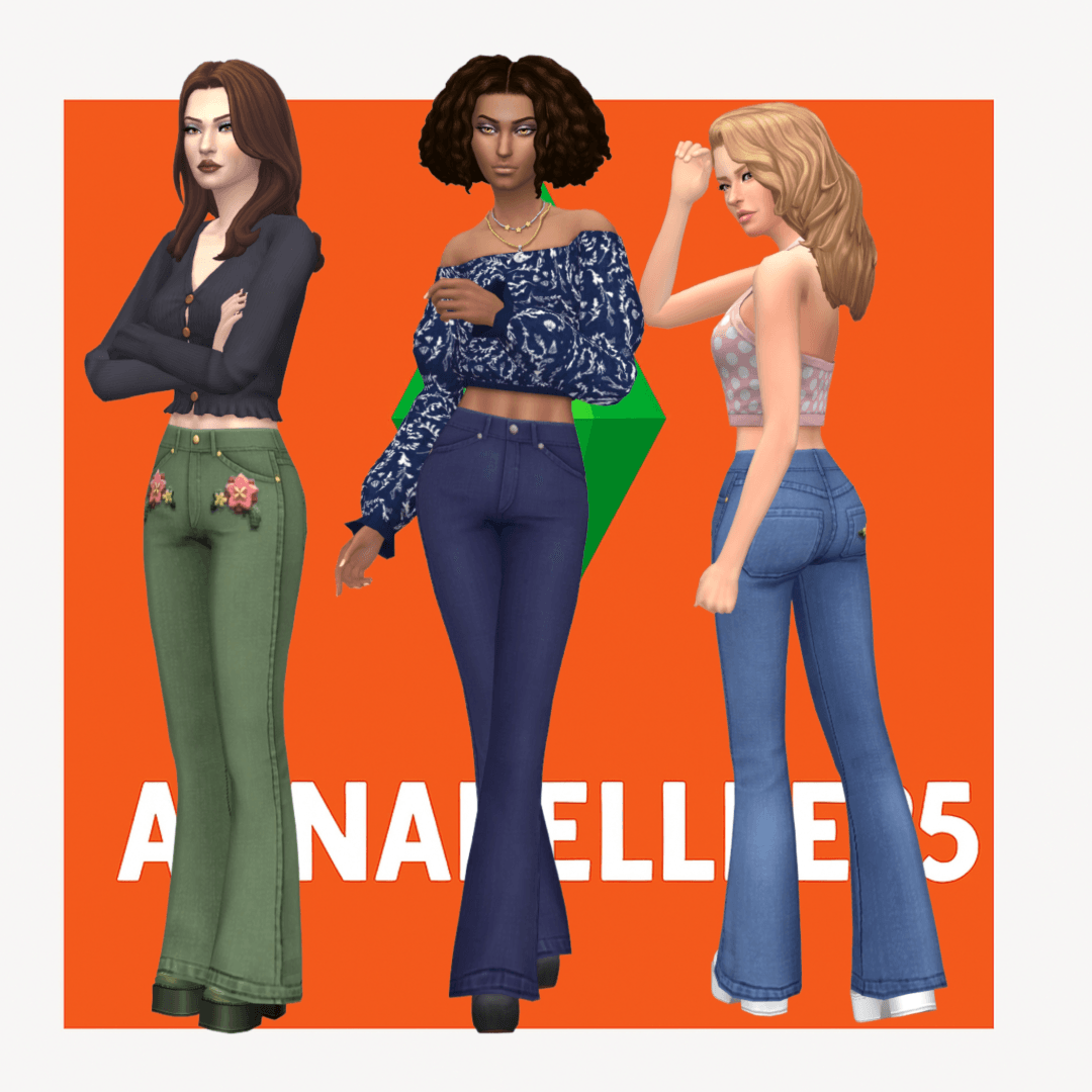 Slim Kick Jeans - The Sims 4 Create a Sim - CurseForge