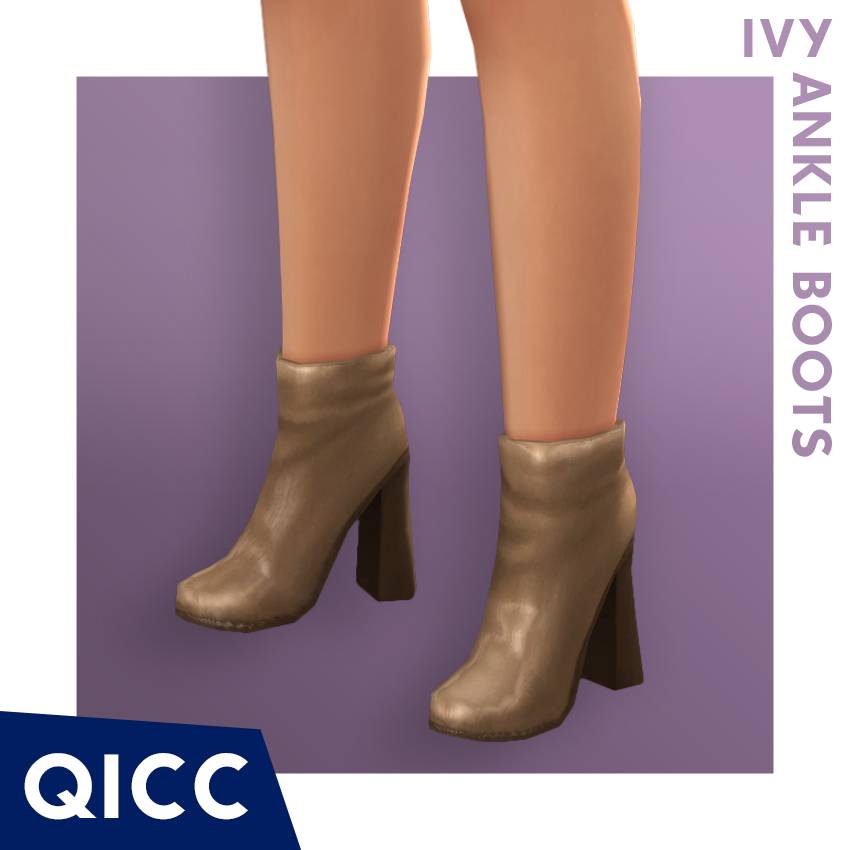 QICC - Ivy Ankle Boots - Gallery - The Sims 4 Create a Sim - CurseForge