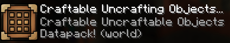 Craftable Uncraftable Objects [CUO] - Craftable Uncrafting Objects (1.21.11).zip - Minecraft ...