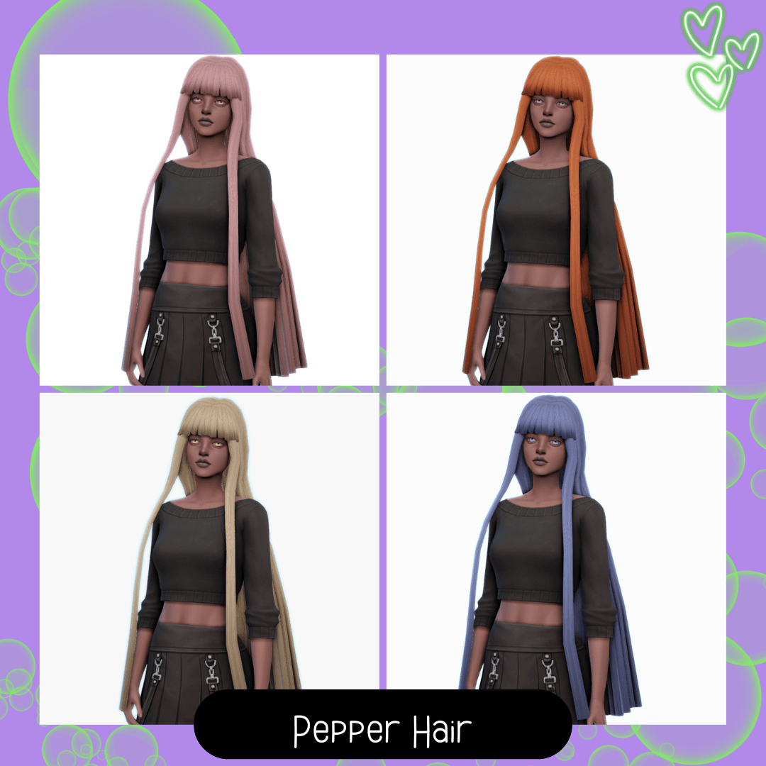 [JBTN] Pepper Hair - The Sims 4 Create a Sim - CurseForge