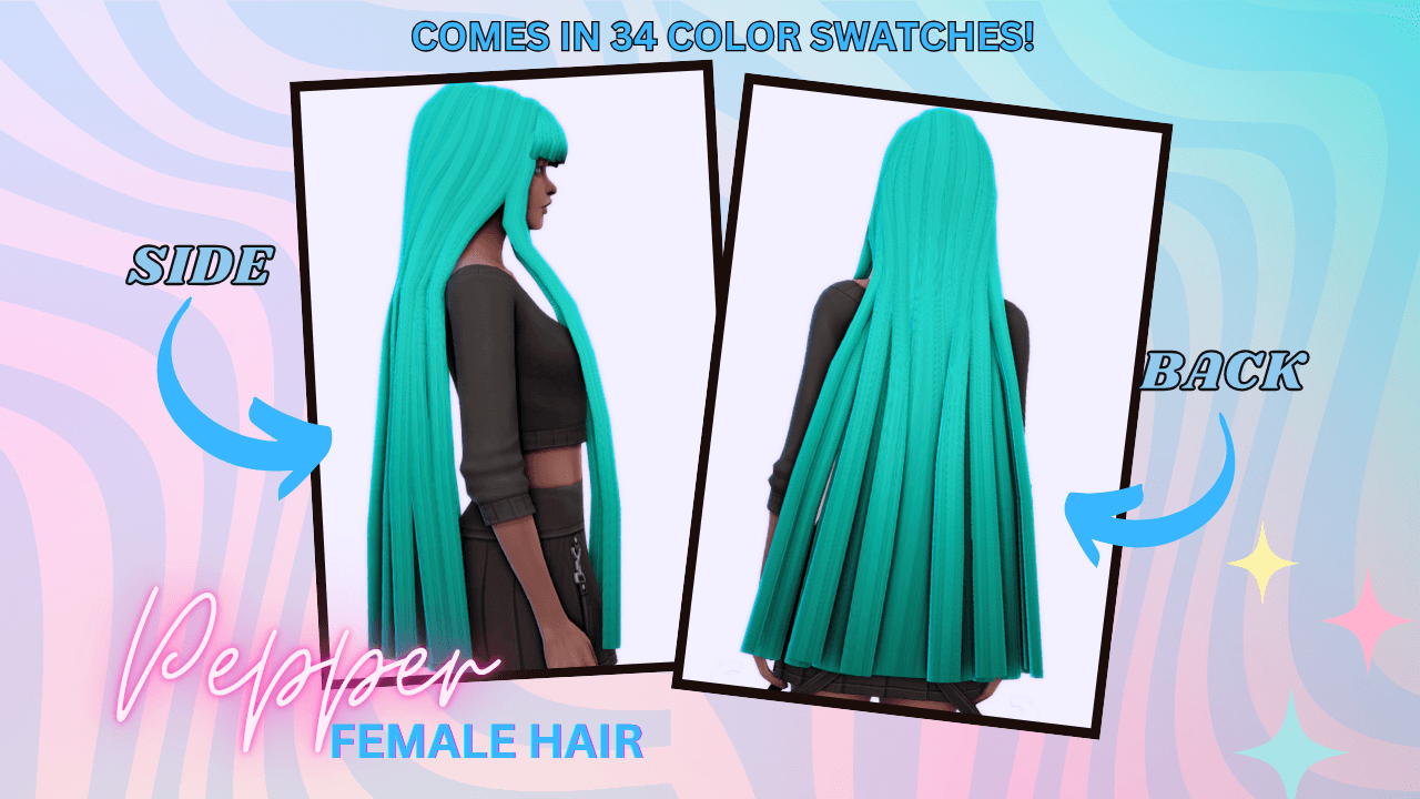 [JBTN] Pepper Hair - Gallery - The Sims 4 Create a Sim - CurseForge