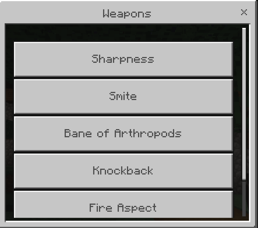 [Realm compatible]All in one Enchantments menu - Minecraft Bedrock Scripts - CurseForge