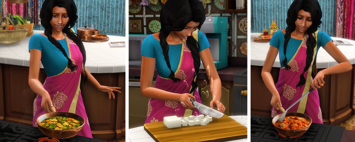 Thali, Palak Paneer and Chicken Tikka Masala-Indian Cuisine set 1 - The Sims 4 Mods - CurseForge