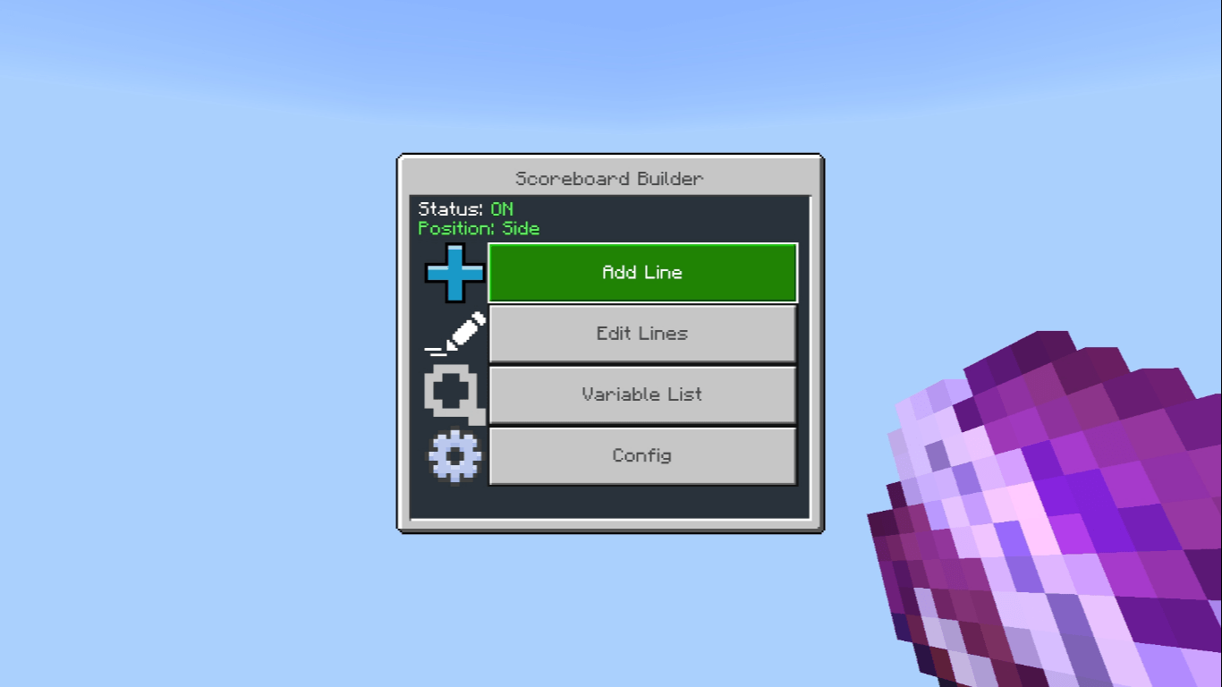 Personal Scoreboard | Minecraft PE Addons