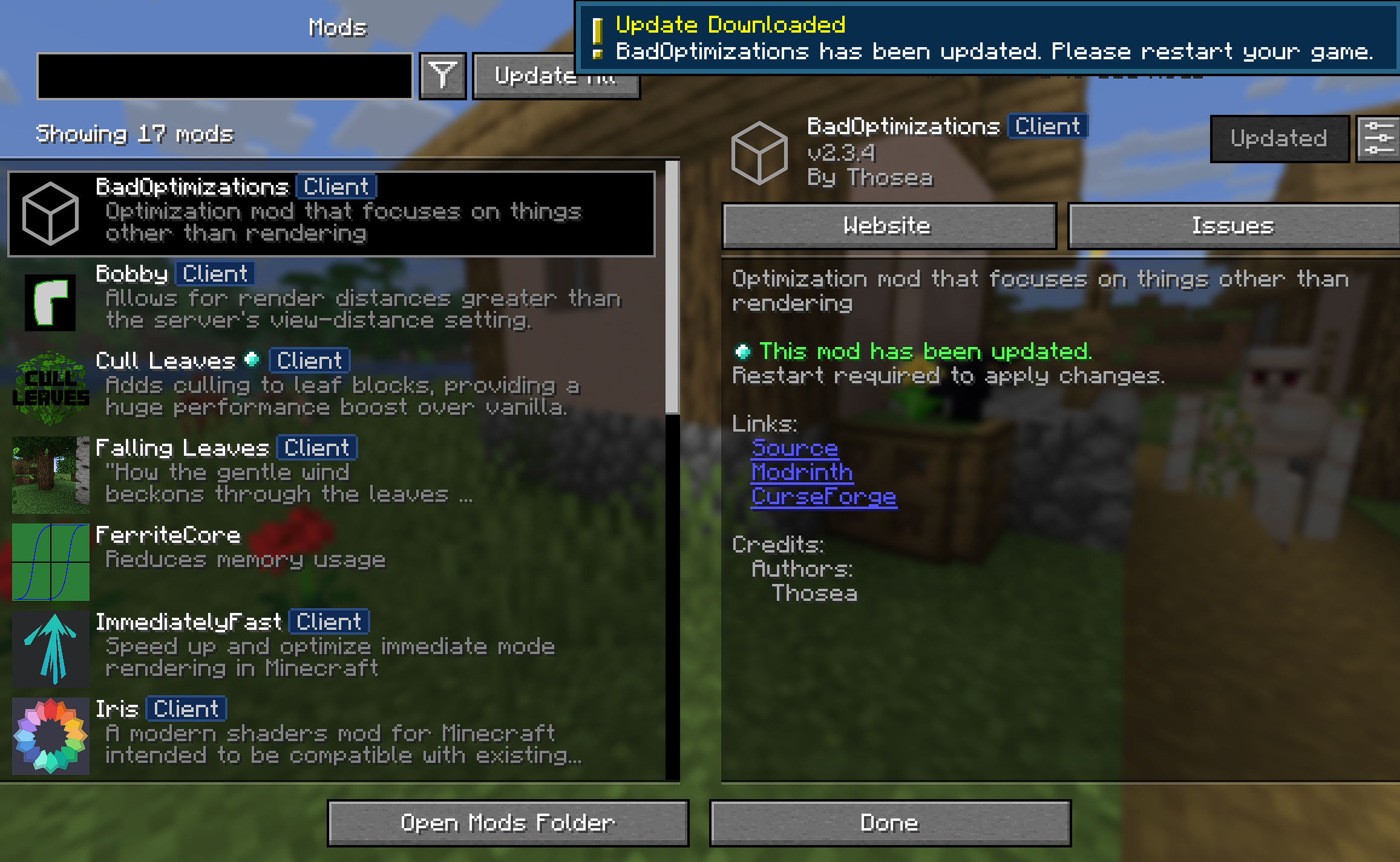 Mod Menu Updater - Gallery - Minecraft Mods - CurseForge