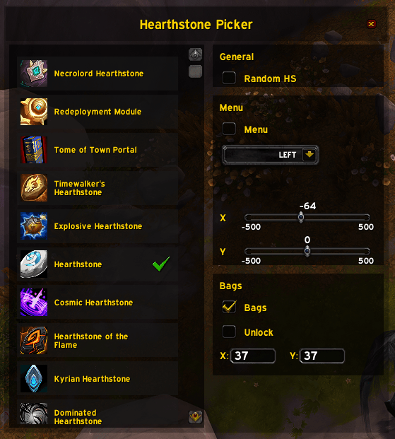 Hearthstone Picker - World of Warcraft Addons - CurseForge