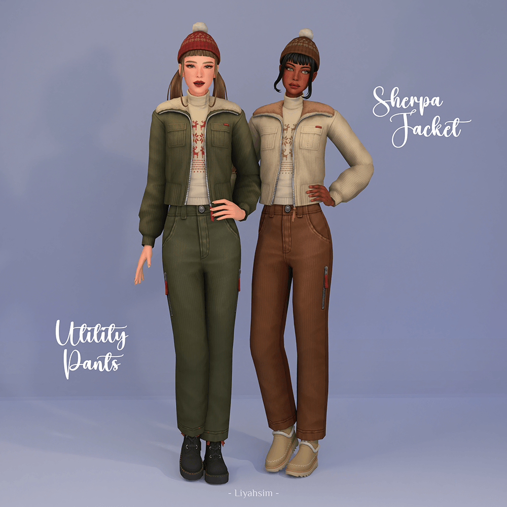 Winter Wonderland - Sherpa Jacket - The Sims 4 Create a Sim - CurseForge