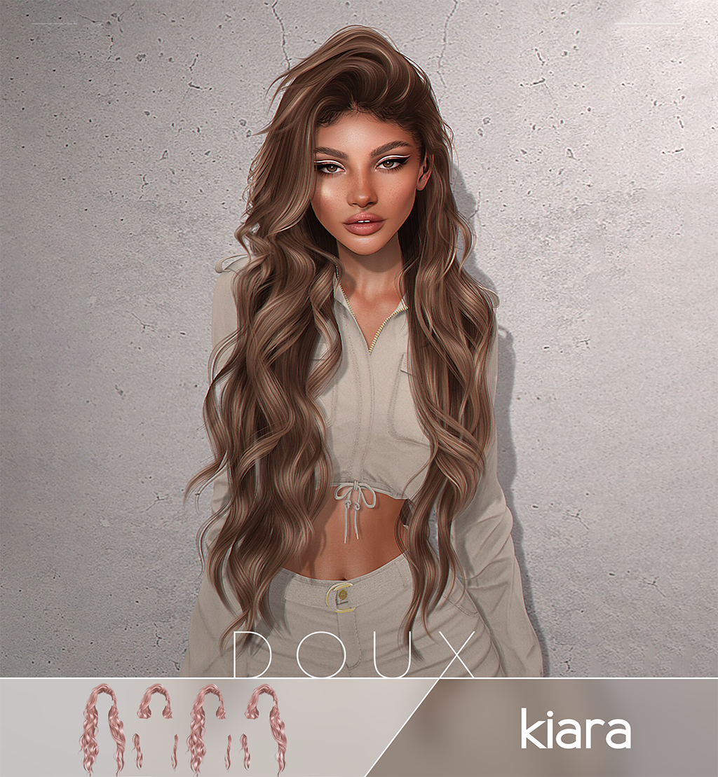 Doux - Kiara Hairstyle (Right) - The Sims 4 Create a Sim - CurseForge