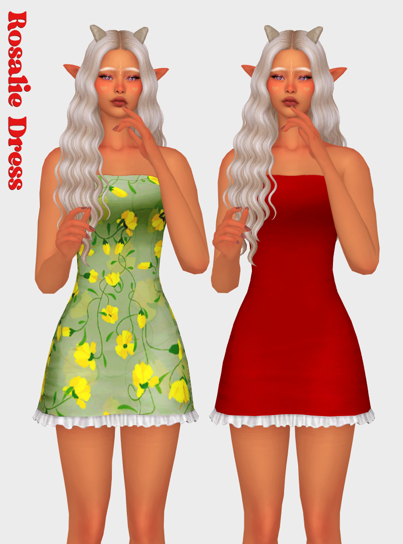 Rosalie Dress - Gallery - The Sims 4 Create a Sim - CurseForge