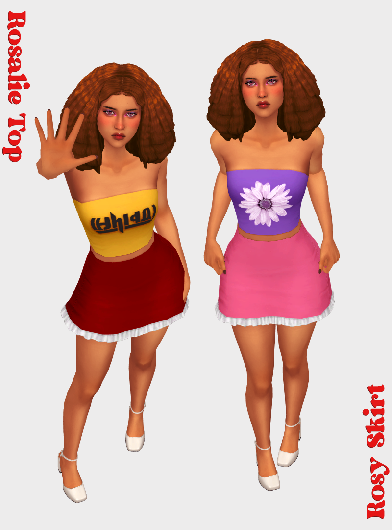 Rosalie Top and Rosie Skirt set - Gallery - The Sims 4 Create a Sim ...