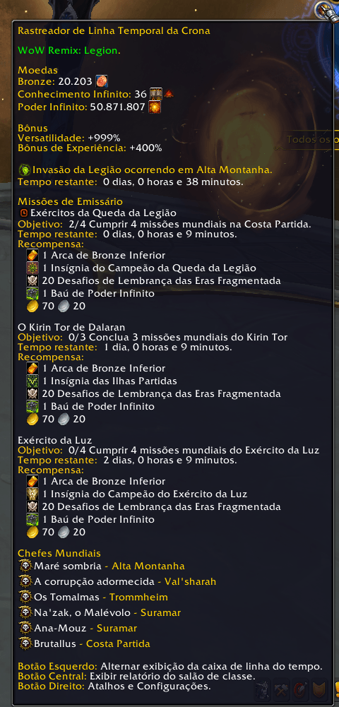 Chromie Time Tracker - World of Warcraft Addons - CurseForge