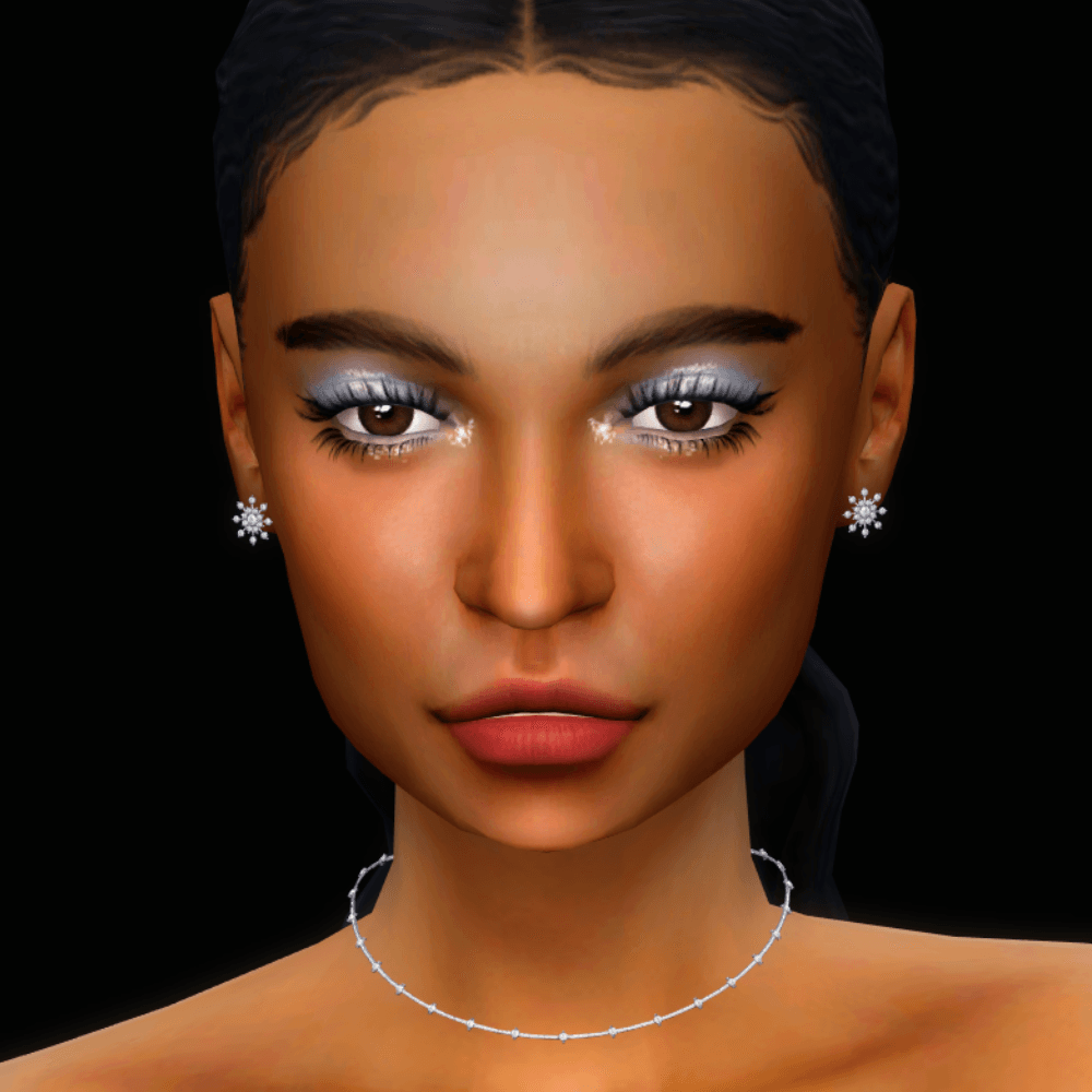Snowflake Diamond Studs - The Sims 4 Create a Sim - CurseForge
