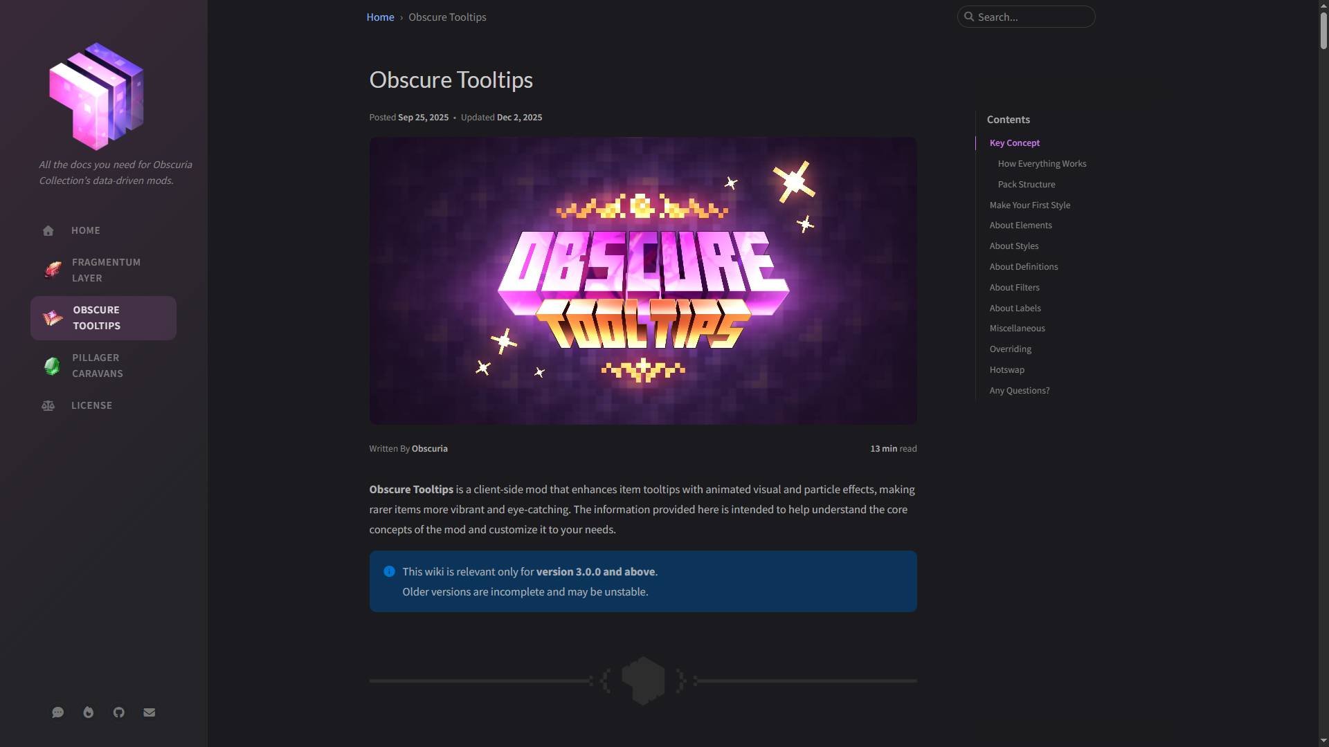 Obscure Tooltips - Minecraft Mods - CurseForge