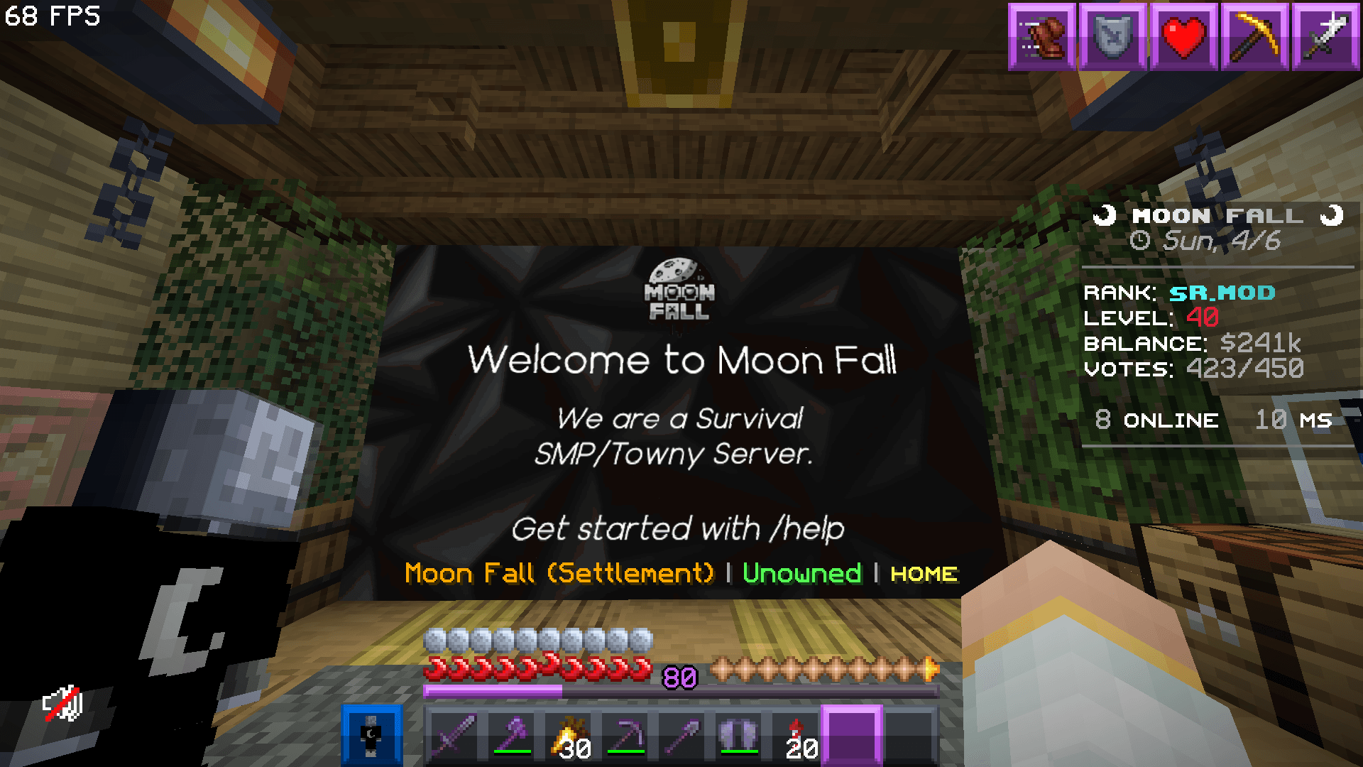 Moon Fall SMP GUI - Minecraft Resource Packs - CurseForge