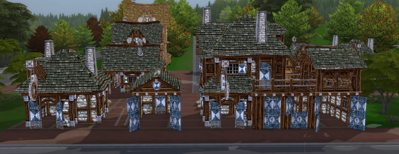 Medieval Old Town Hood Deco Houses - Swordsmith Set - Gallery - The ...