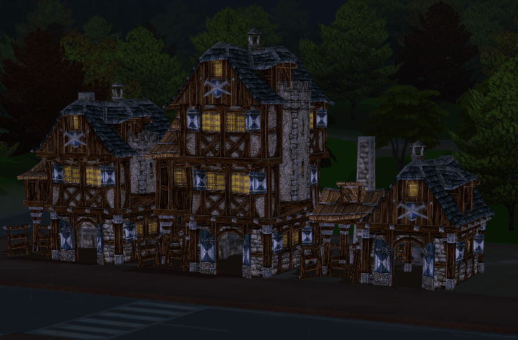 Medieval Old Town Hood Deco Houses - Swordsmith Set - Gallery - The ...