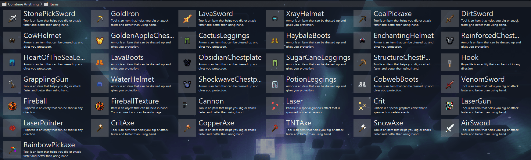 Combine Anything (30+ Items) - Minecraft Mods - CurseForge