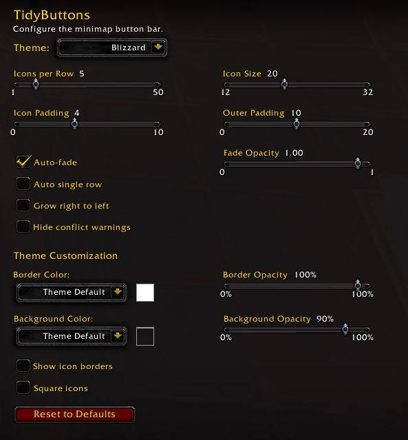 TidyButtons - Gallery - World of Warcraft Addons - CurseForge