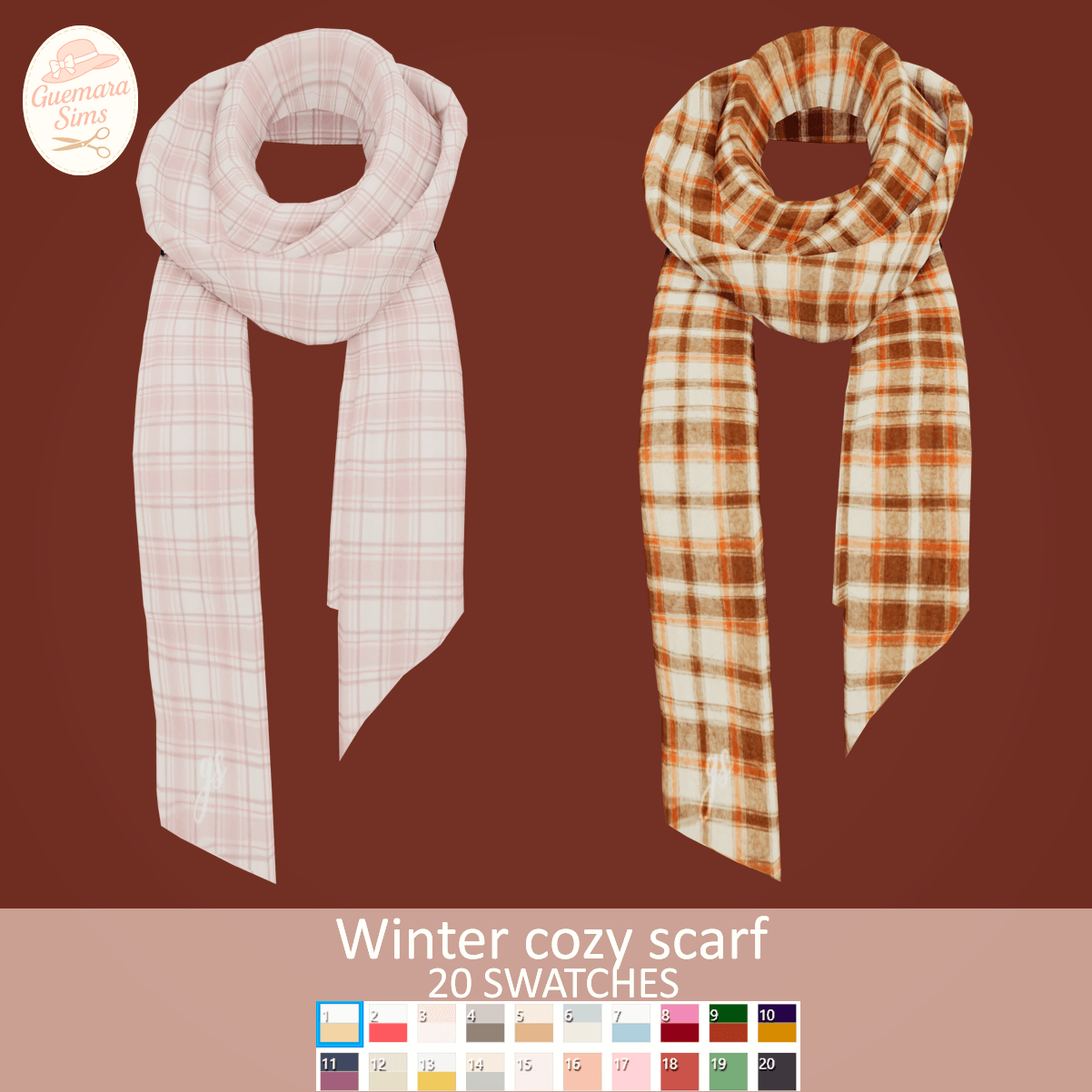 Winter cozy scarf - Gallery - The Sims 4 Create a Sim - CurseForge