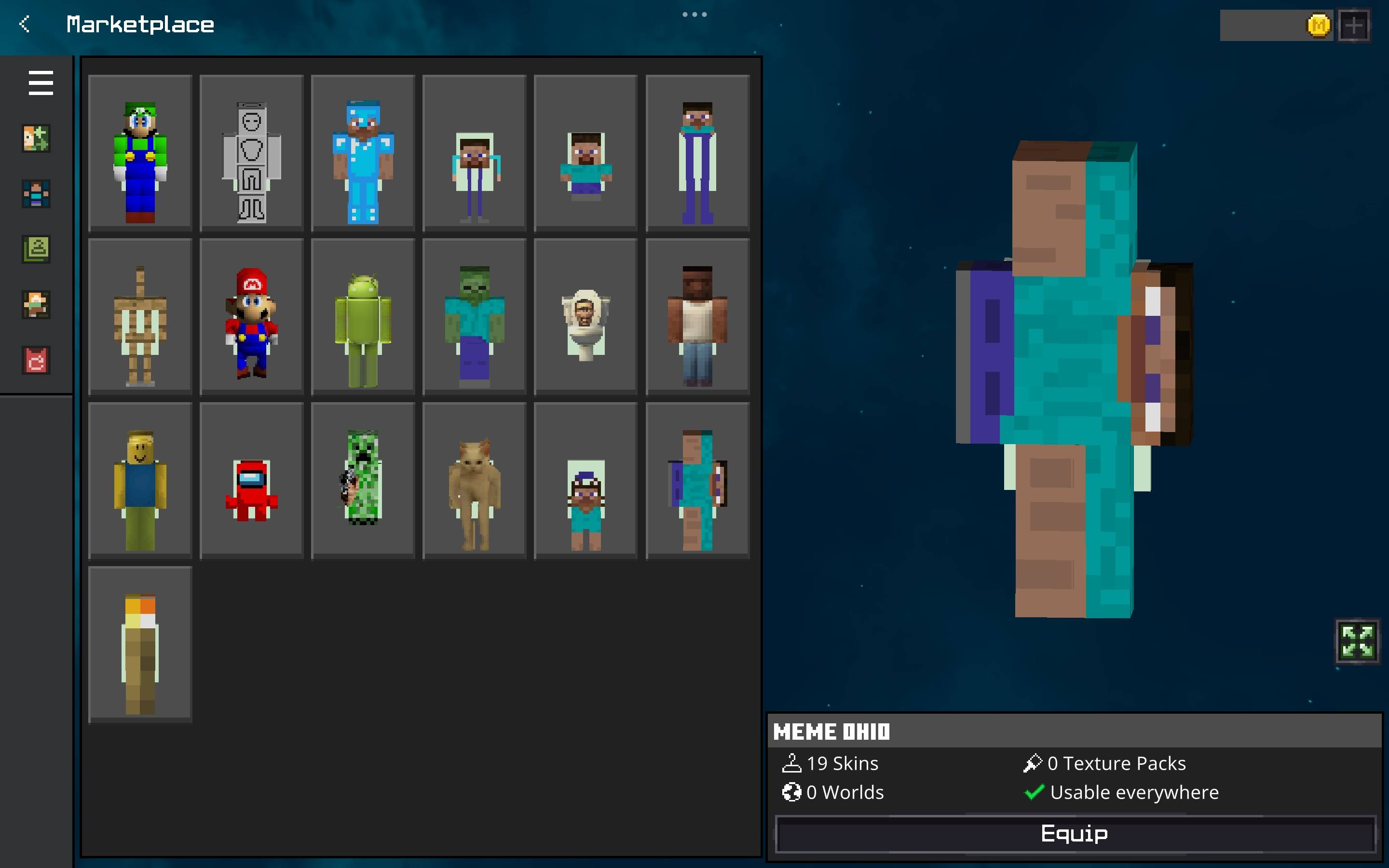 Meme Skin Pack - Minecraft Bedrock Skins - CurseForge