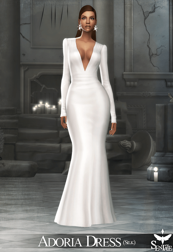 Adoria Silk Dress - The Sims 4 Create a Sim - CurseForge