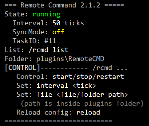 Overview - Remote Command Scheduler - Bukkit Plugins - Projects - Bukkit
