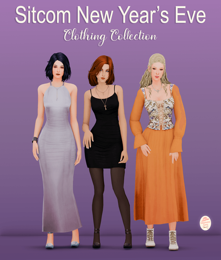 Monica Dress Sitcom Set - The Sims 4 Create a Sim - CurseForge