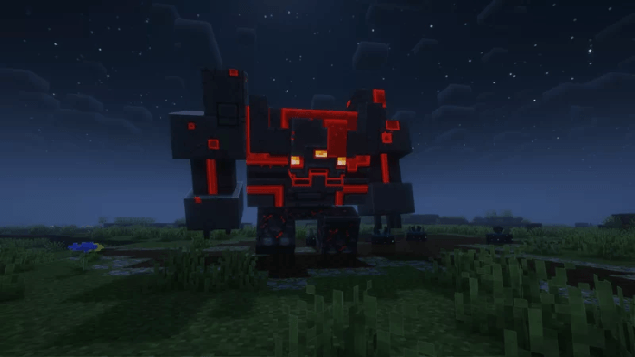 Redstone Monstrosity Warden - Minecraft Bedrock Texture Packs - CurseForge