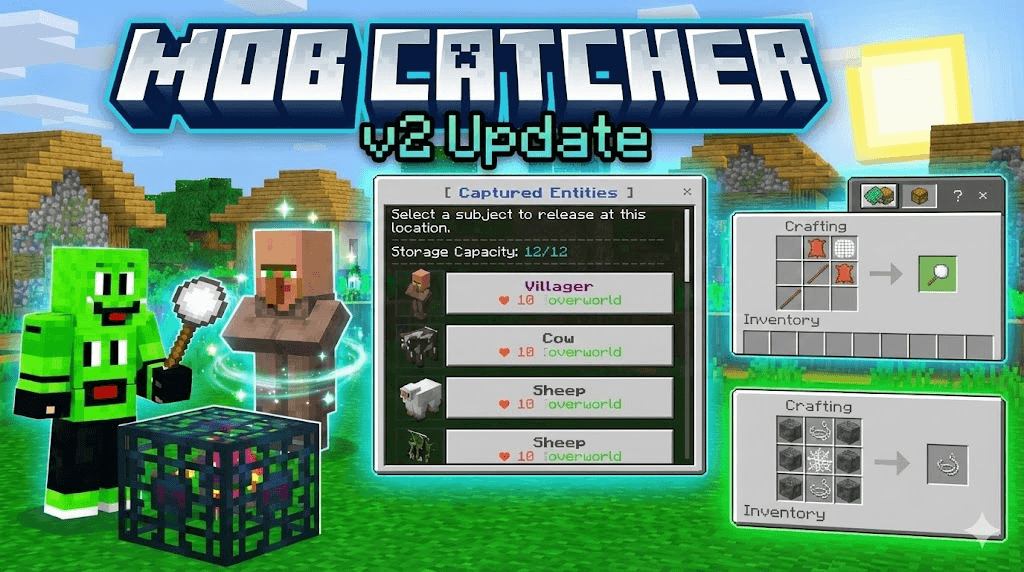 Mob Catcher - Minecraft Bedrock Addons - CurseForge