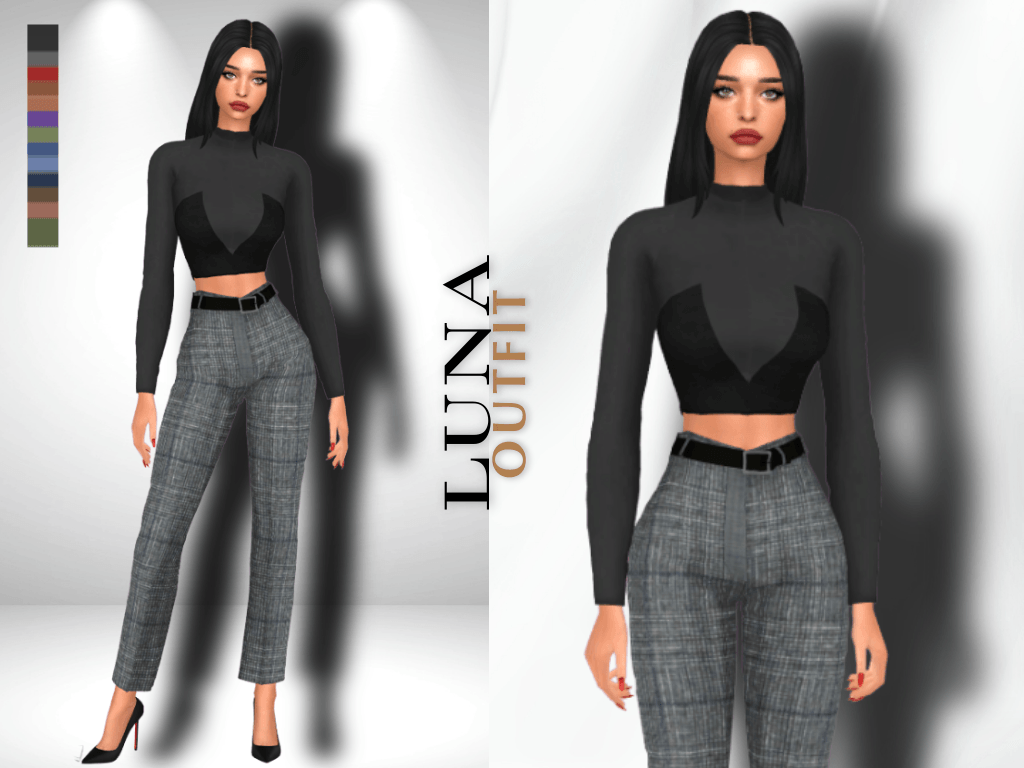 LUNA OUTFIT - The Sims 4 Create a Sim - CurseForge