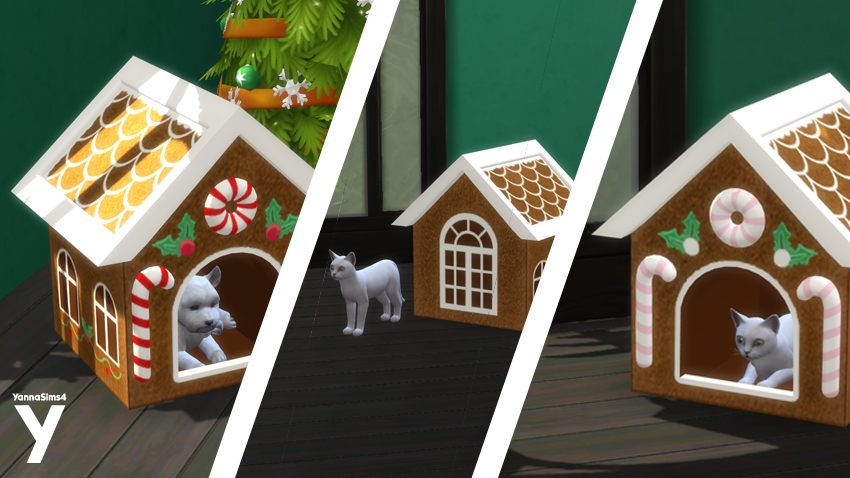 Gingerbread House Pet Bed - Gallery - The Sims 4 Build / Buy - CurseForge