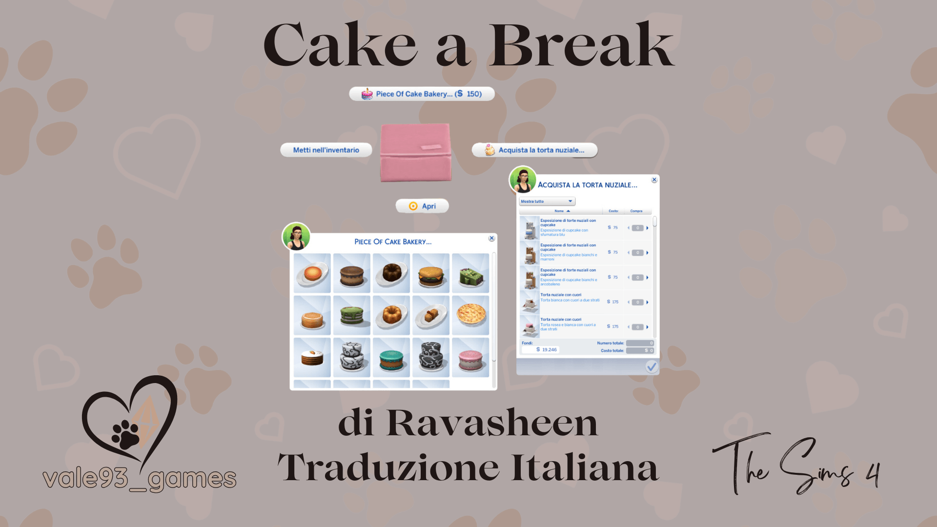 Cake a Break by Ravasheen Italian Translation - The Sims 4 Translations ...