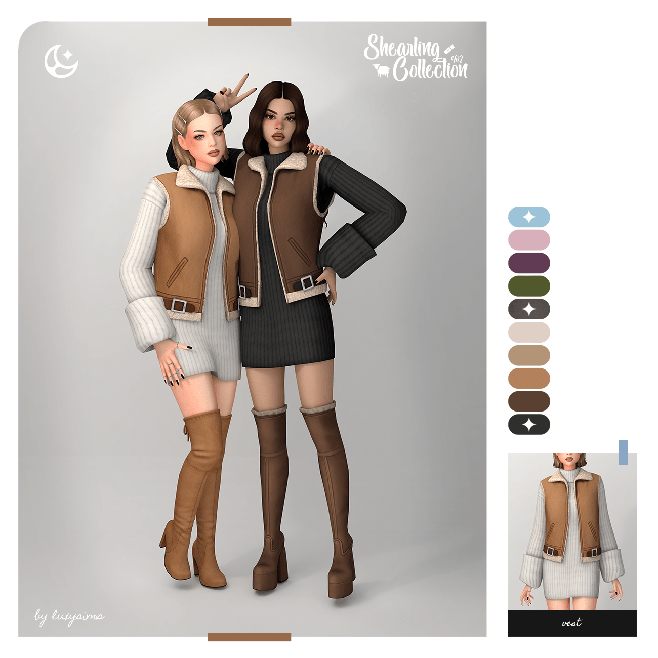 Vest - Shearling Collection II - The Sims 4 Create a Sim - CurseForge