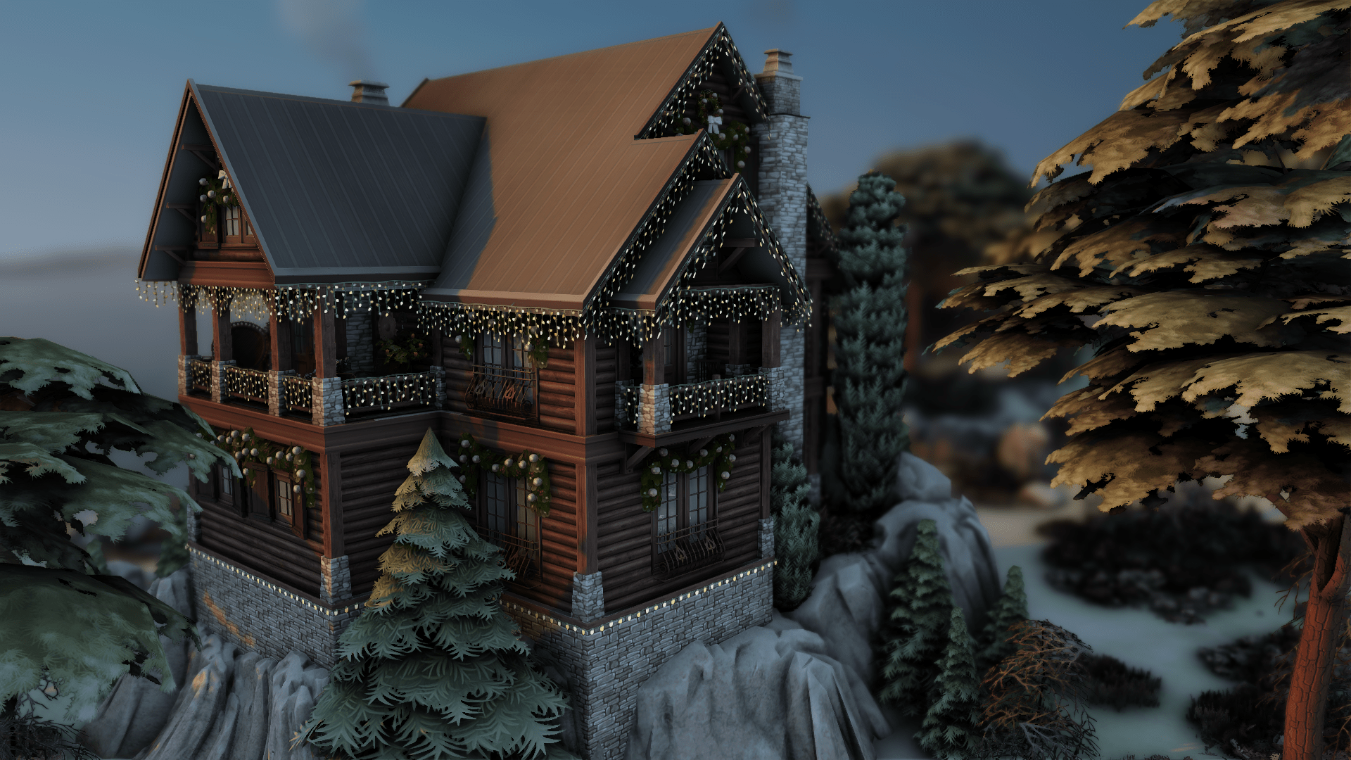 Rhysand’s Log Cabin | Night Court | ACOTAR-inspired build - The Sims 4 ...