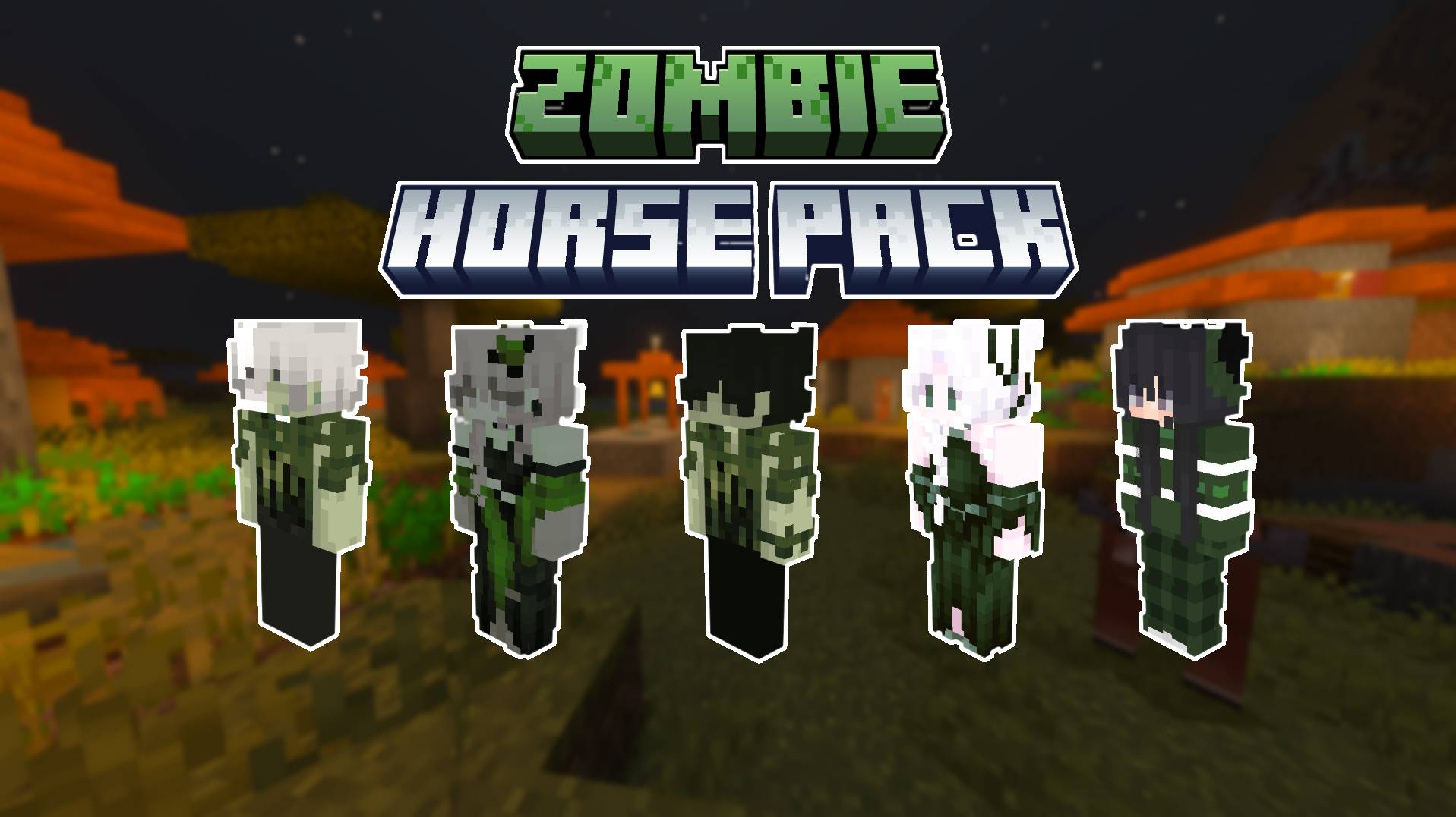 Zombie Horse Pack - Gallery - Minecraft Bedrock Skins - CurseForge