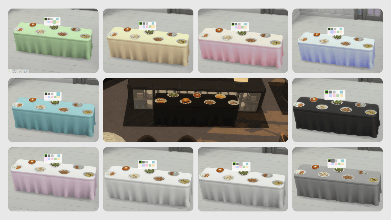 Bigger Gatherings Banquet Recolor - The Sims 4 Build / Buy - CurseForge