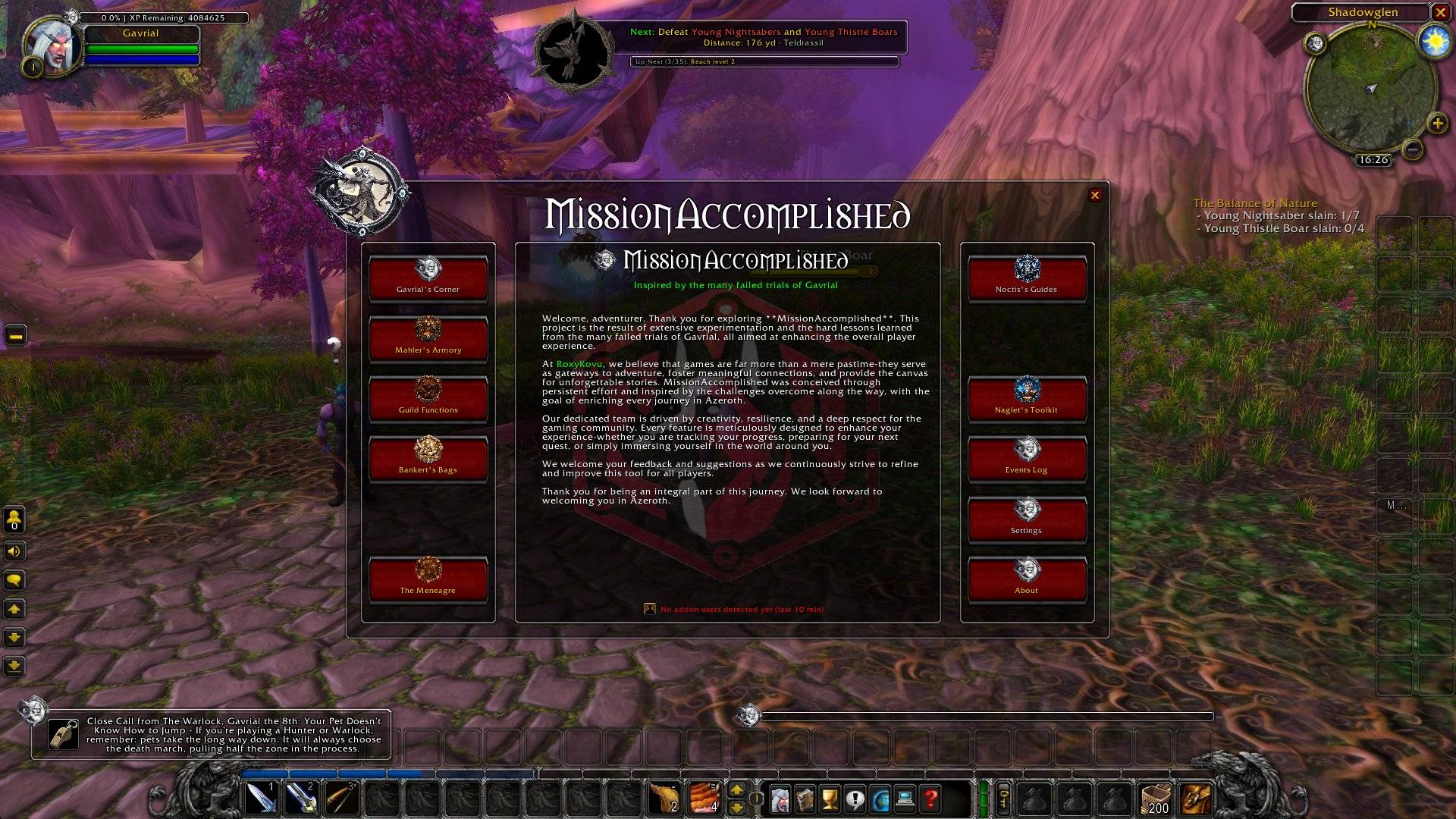 MissionAccomplished: Core - World of Warcraft Addons - CurseForge