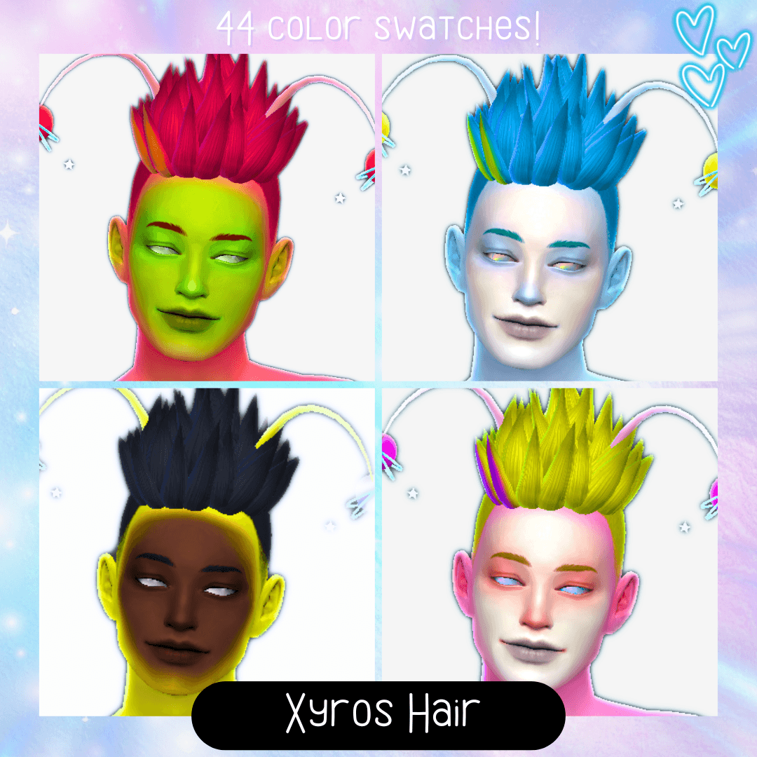 [JBTN] Xyros Hair - The Sims 4 Create a Sim - CurseForge