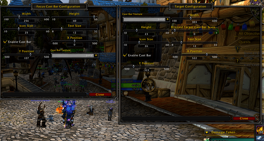 PlayerCastBars(reworked and ultimate castbars) - World of Warcraft ...