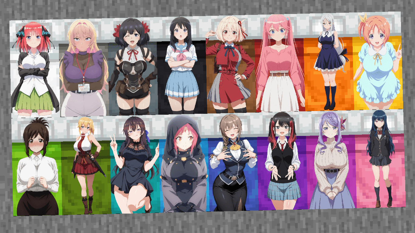 anime waifu Beds #27 - Gallery - Minecraft Bedrock Texture Packs ...