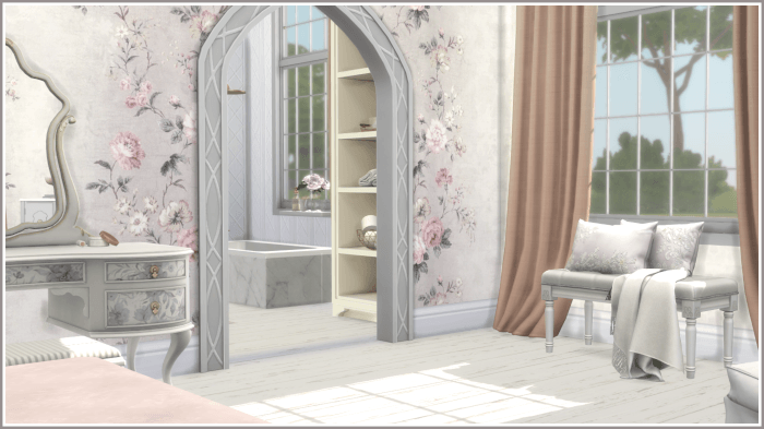 Olivia Shabby Bedroom En-Suite - The Sims 4 Rooms / Lots - CurseForge