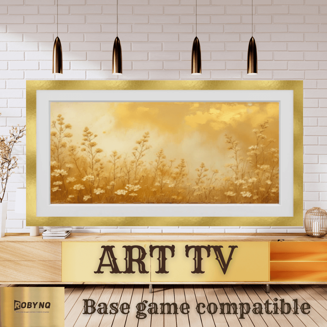 Robynq Art TV - RTV2050 - Basegame compatible - The Sims 4 Build / Buy ...