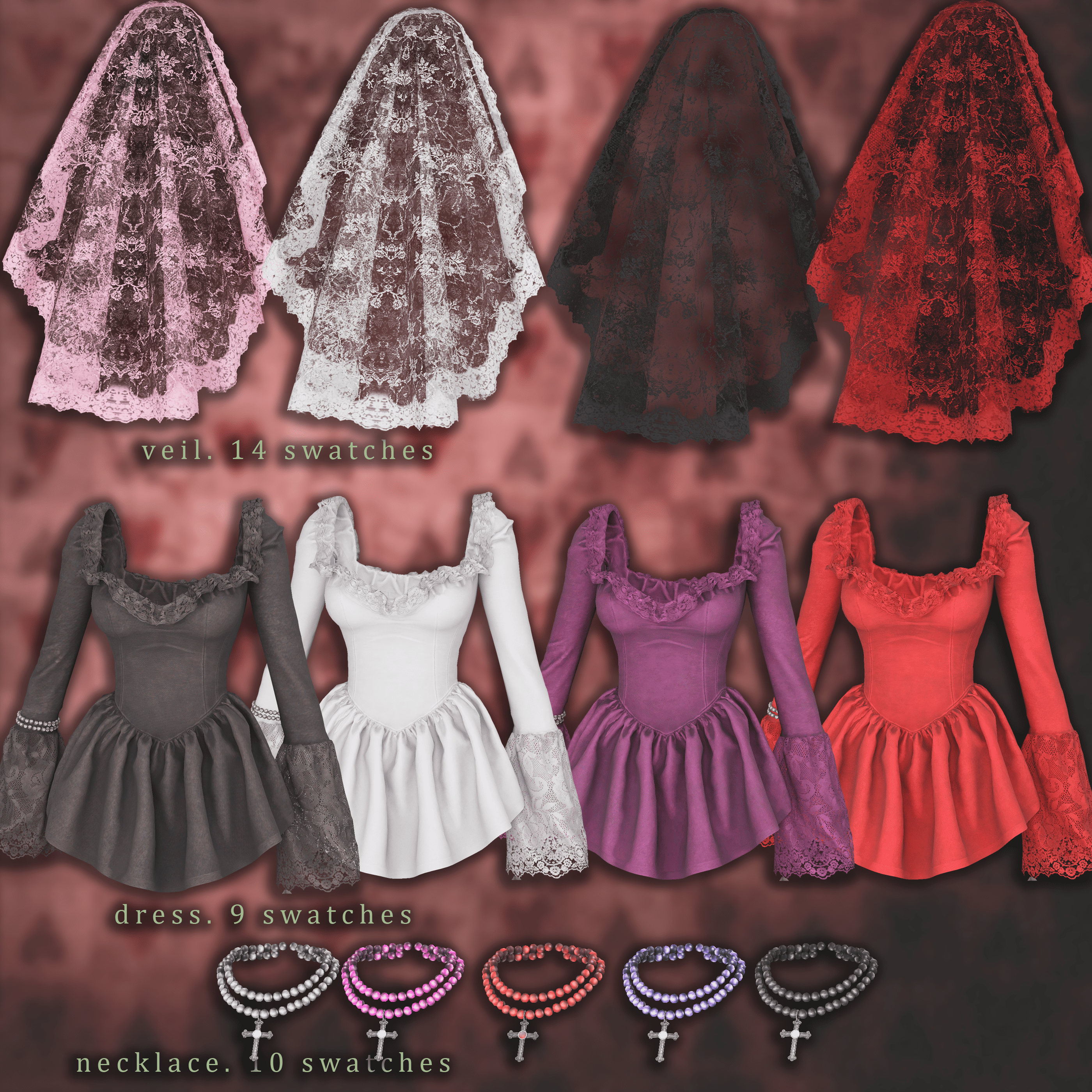 Fog. Dress and veil - Gallery - The Sims 4 Create a Sim - CurseForge