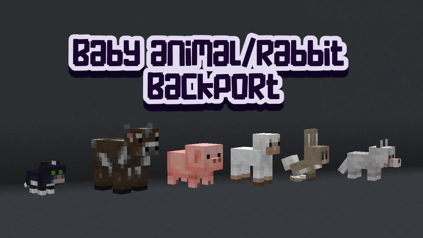 Baby Animals and Rabbit model backport - Minecraft Resource Packs ...