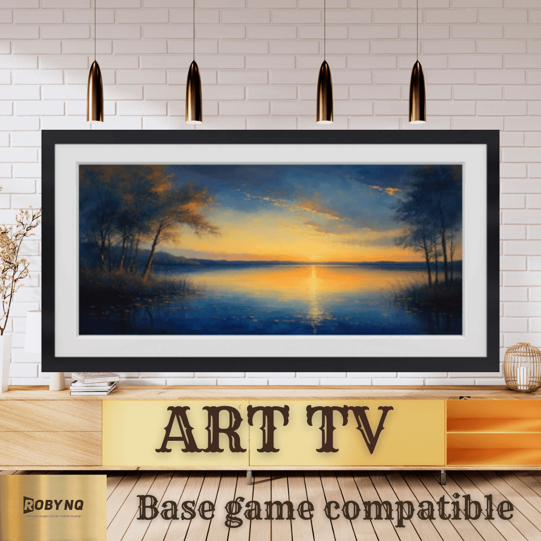 Robynq Art TV - RTV2061 - Basegame compatible - The Sims 4 Build / Buy ...