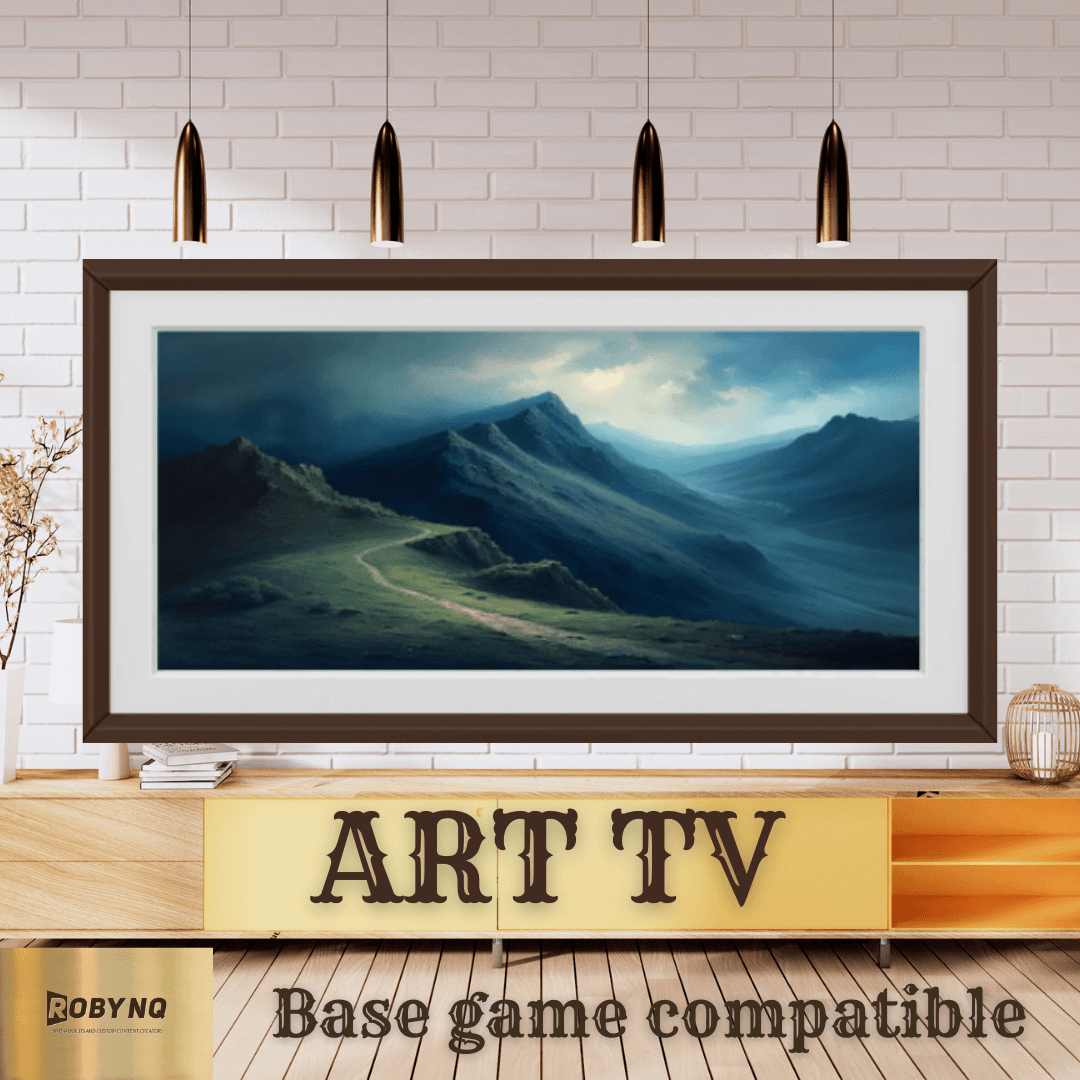 Robynq Art TV - RTV2070 - Basegame compatible - The Sims 4 Build / Buy ...