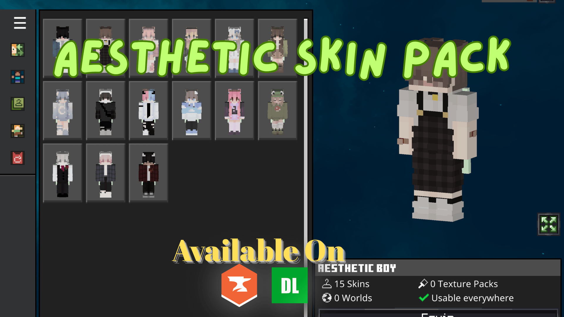 Aesthetic Collection - Gallery - Minecraft Bedrock Skins - CurseForge