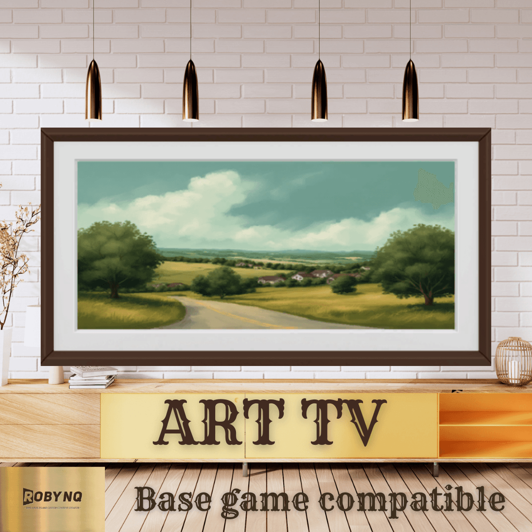 Robynq Art TV - RTV2075 - Basegame compatible - The Sims 4 Build / Buy ...