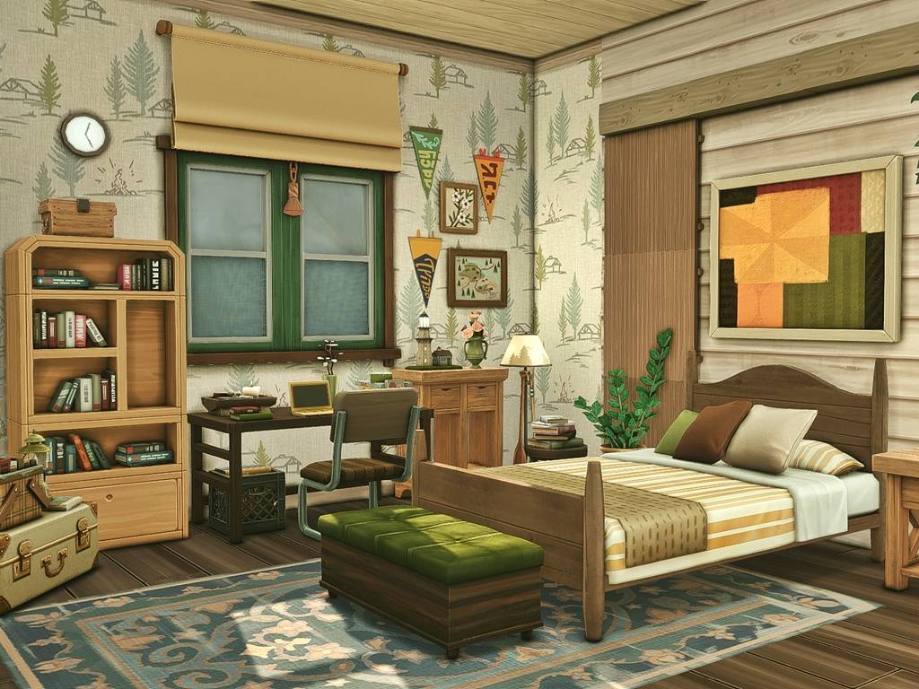 Cozy Rustic 2 - Bedroom A - Gallery - The Sims 4 Rooms / Lots - CurseForge