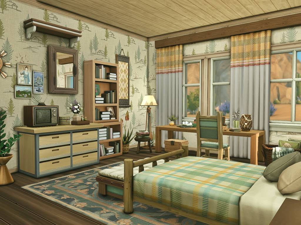 Cozy Rustic 2 - Bedroom B - Gallery - The Sims 4 Rooms / Lots - CurseForge